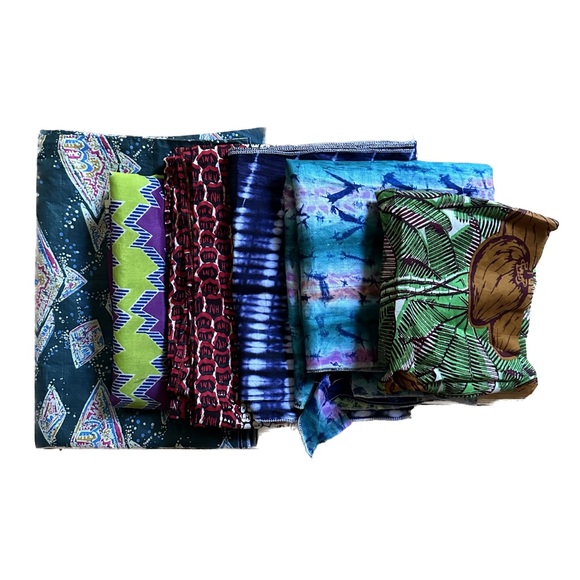 Anthropologie | Art | Ghanaian Scrap Fabric Bundle | Poshmark